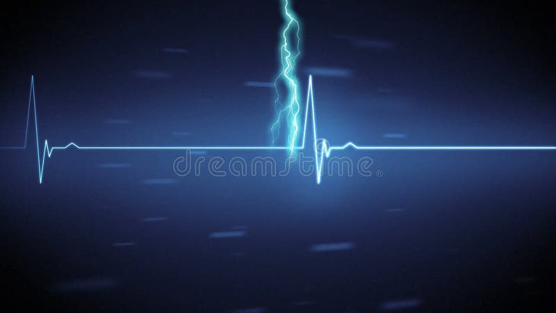 Heart Rate Green Glow Fluorescent Ligh Stock Video - Video of shine ...