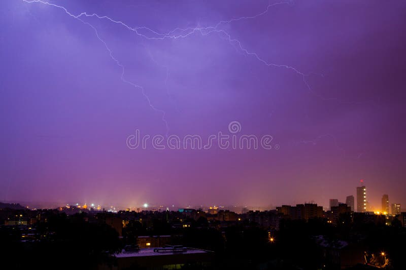 Lightning Hits and Burns House Stock Photo - Image of demolished, burnt ...