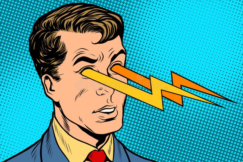 Lightning of the human eye stock vector. Illustration of look - 102260929