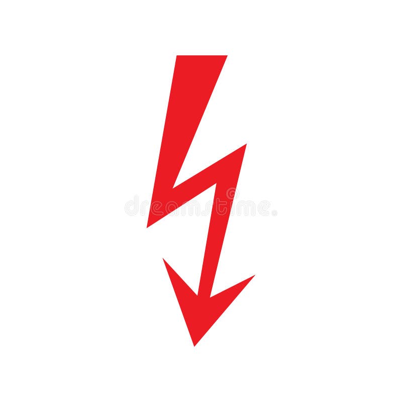 Lightning icon stock illustration. Illustration of arrow - 138360915