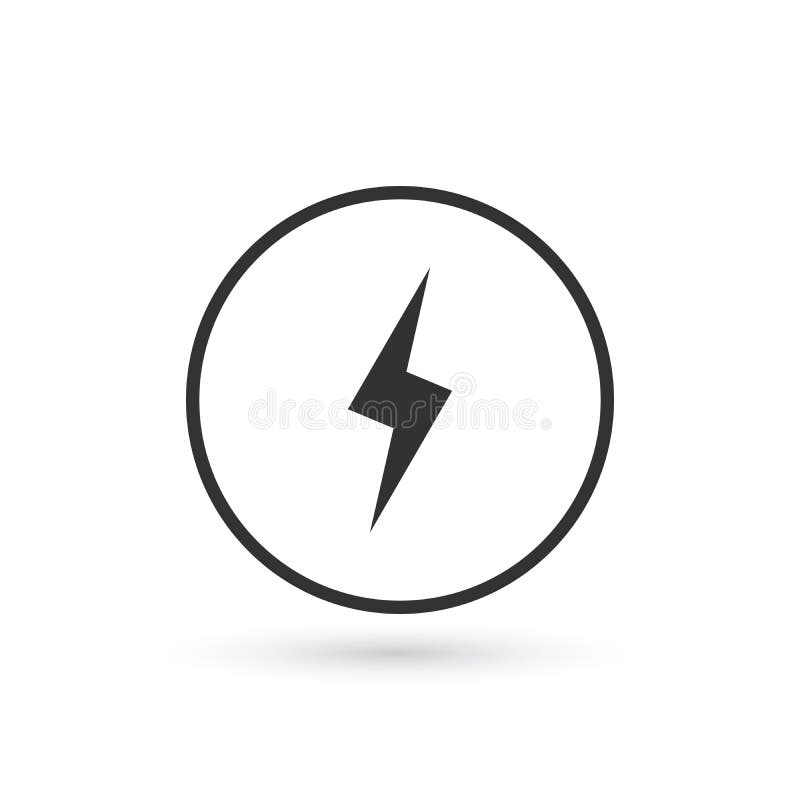 Lightning Icon. Energy Vector Icon, Lightning Sign Stock Illustration ...