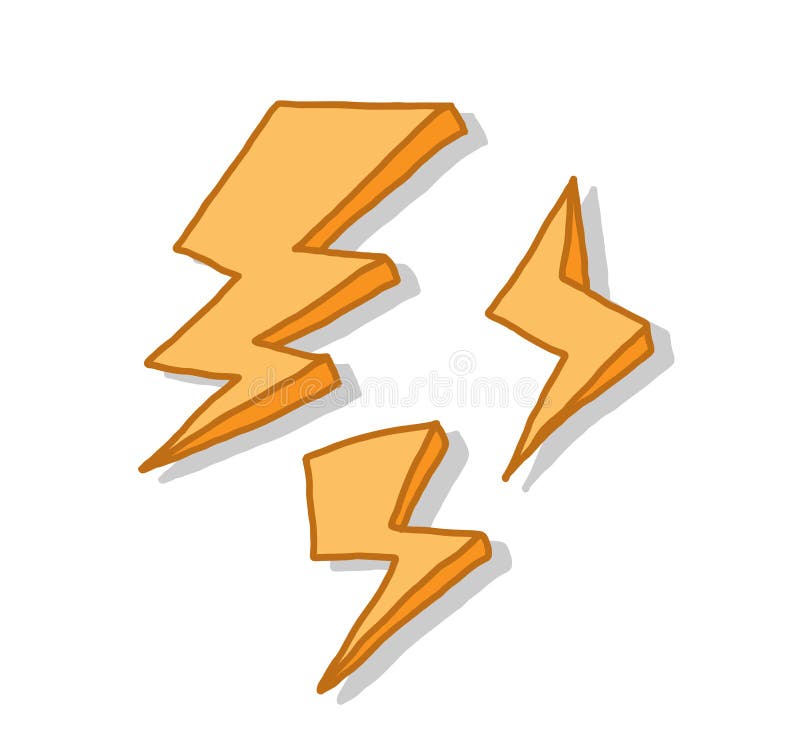 Lightning Icon Set stock vector. Illustration of separate - 70773318