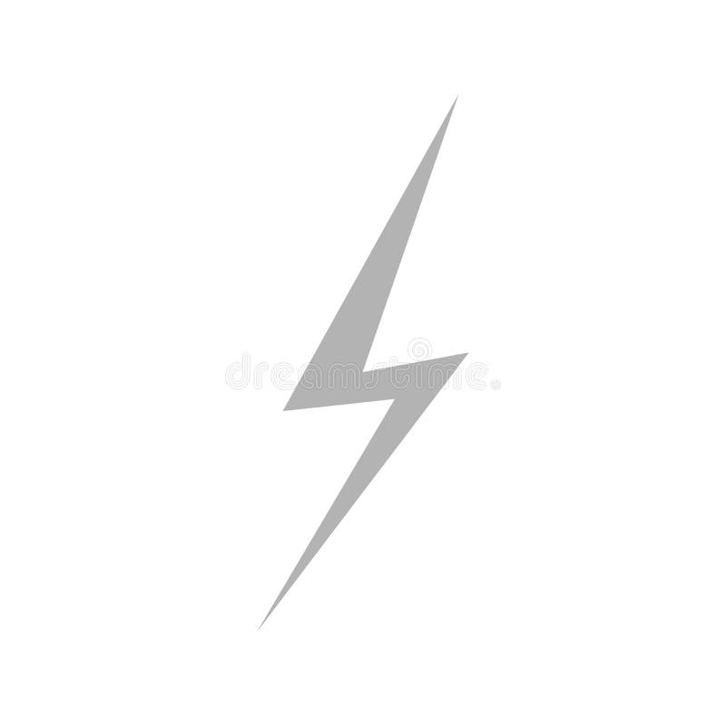 Lightning Icon on a White Background, Vector Illustration Stock Vector ...