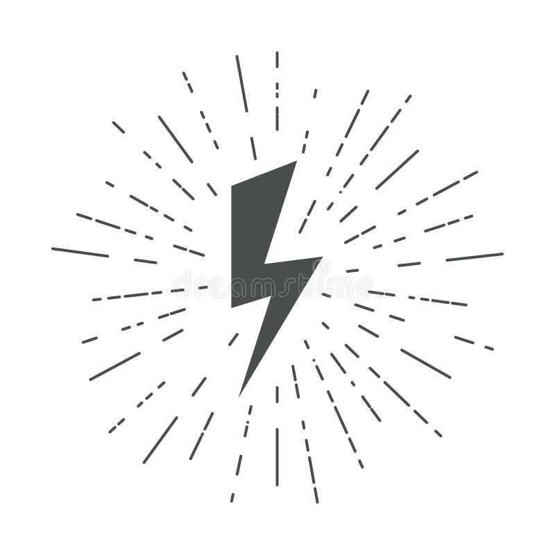 Lightning Icons. Thunder. Lightning Strike Stock Vector - Illustration ...