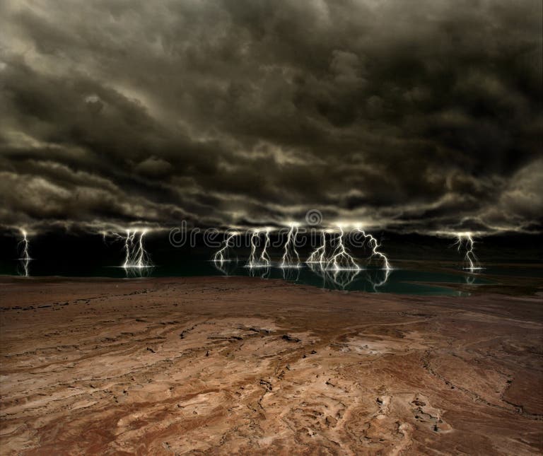 Lightning Landscape stock photo. Image of science, cloudy - 8715670