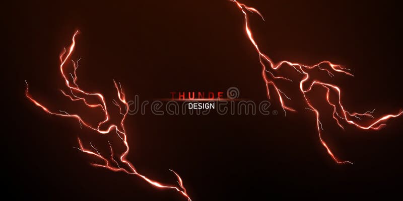 Lightning Light Effect Background Realistic Flash with Lightning ...
