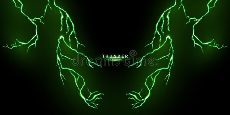 Lightning Light Effect Background Realistic Flash with Lightning ...