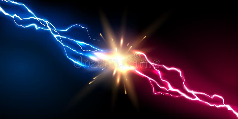 Lightning Light Effect Background Realistic Flash with Lightning ...