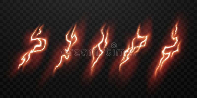 Lightning Light Effect Background Realistic Flash with Lightning ...