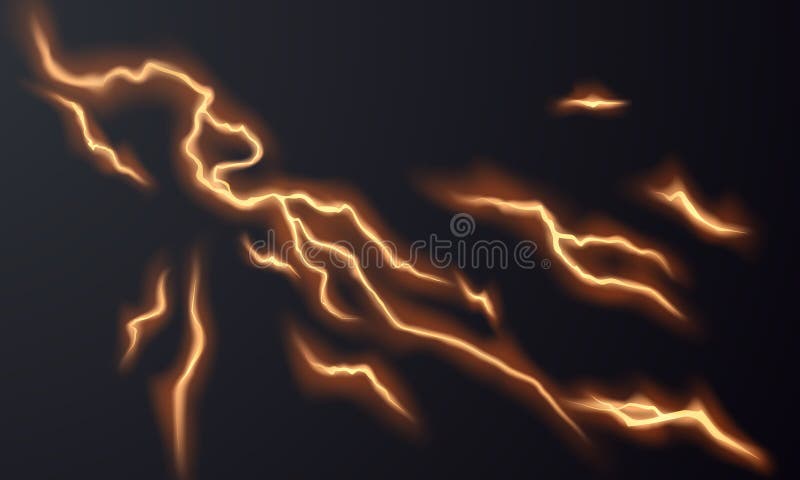 Lightning Light Effect Background Realistic Flash with Lightning ...