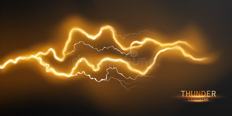 Lightning Light Effect Background Realistic Flash with Lightning ...