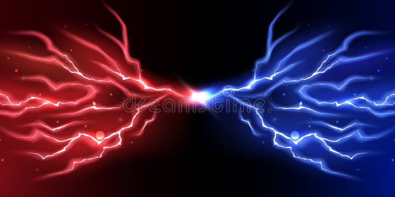 Lightning Light Effect Background Realistic Flash with Lightning ...