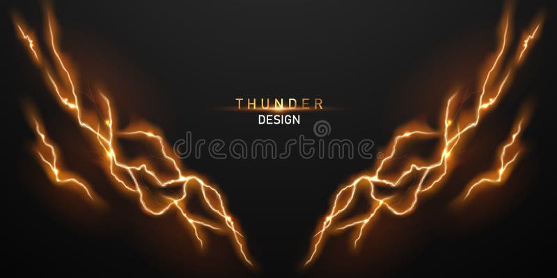 Lightning Light Effect Background Realistic Flash with Lightning ...
