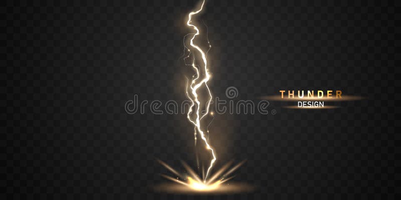 Lightning Light Effect Background Realistic Flash with Lightning ...