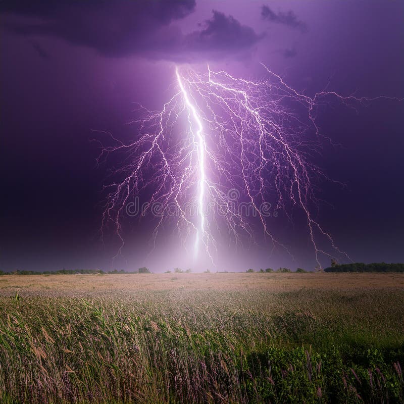 Lightning. Lighting bolt stock illustration. Illustration of midnight ...