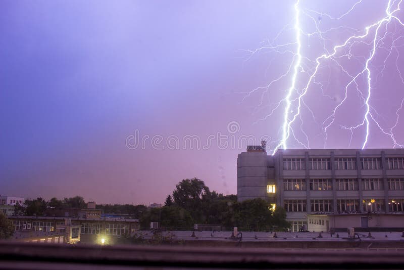 Lightning stock image. Image of thunderbolt, hall, strike - 99602325
