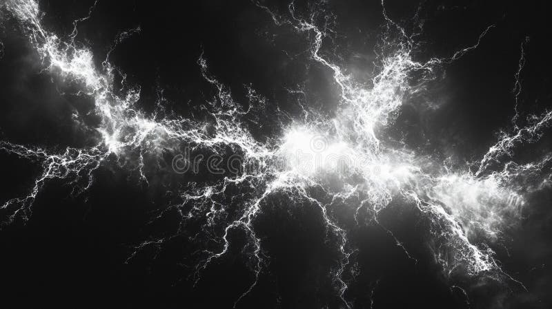 Lightning-like Monochrome Burst Effect Silhouette Material Stock ...