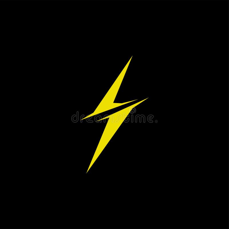 Lightning Logo Design Vector Isolated Stock Vector - Illustration of ...