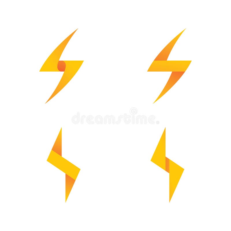 Lightning Logo. Electrical Energy Flash or Symbol of Power. the Concept ...