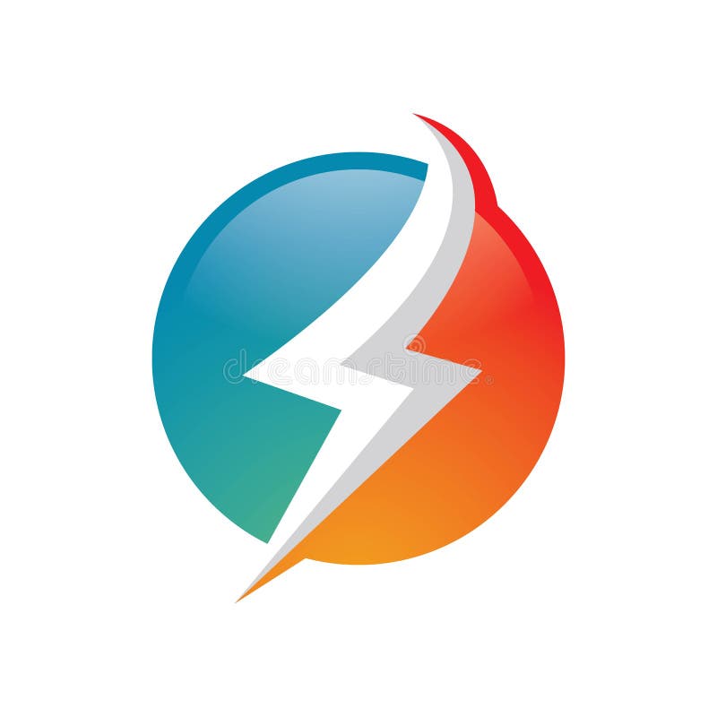 Lightning logo images stock vector. Illustration of background - 210365382