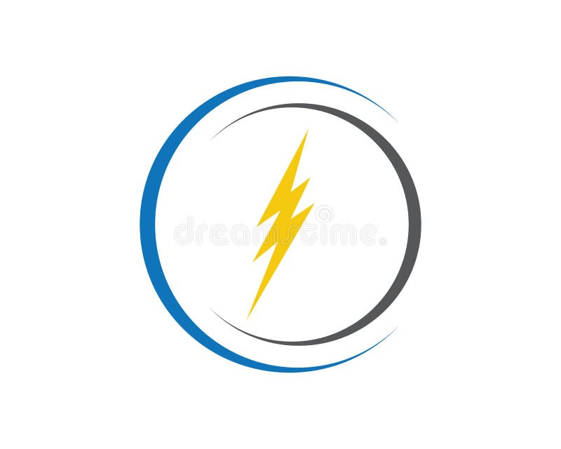 Lightning Logo stock vector. Illustration of background - 148369254