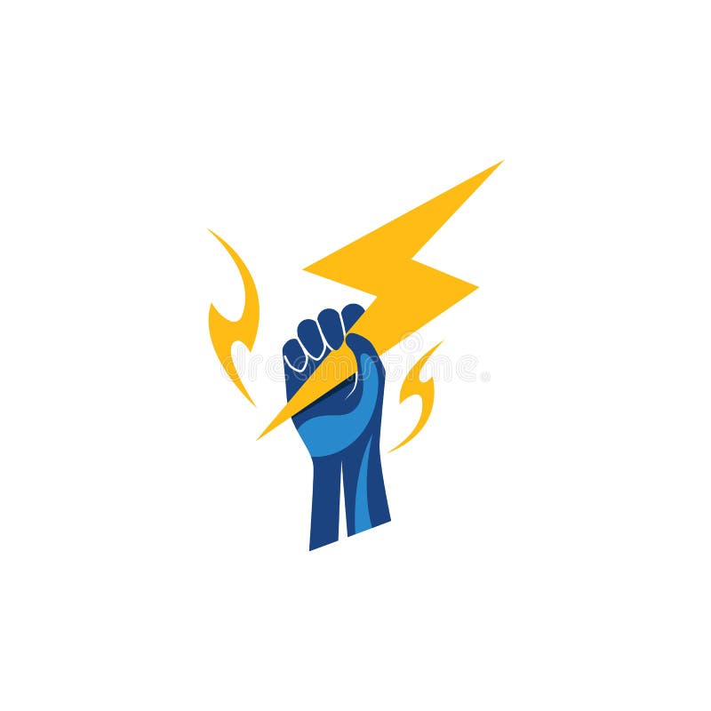 Hand Holding Lightning Bolt Stock Illustrations – 282 Hand Holding ...