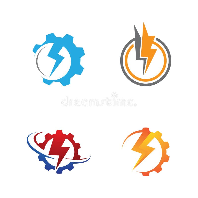 Lightning Logo Template Vector Icon Stock Vector - Illustration of ...