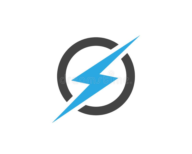 Lightning Logo Template Vector Icon Stock Vector - Illustration of ...