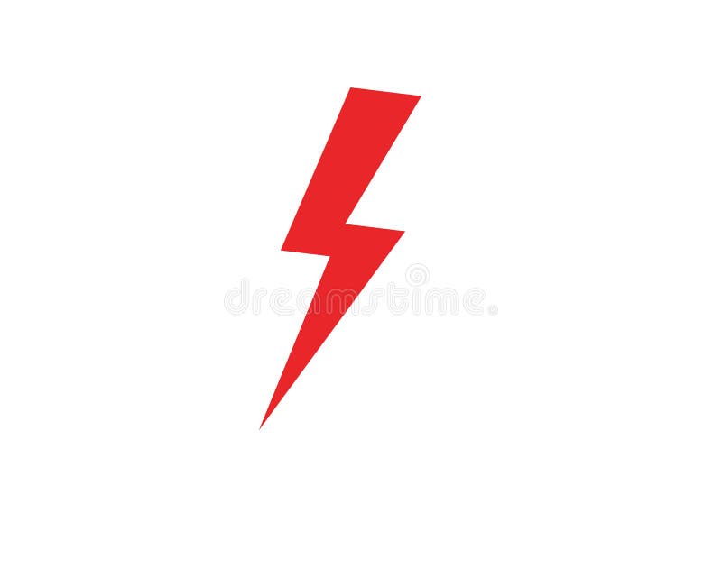 Red Lightning Bolt Clipart