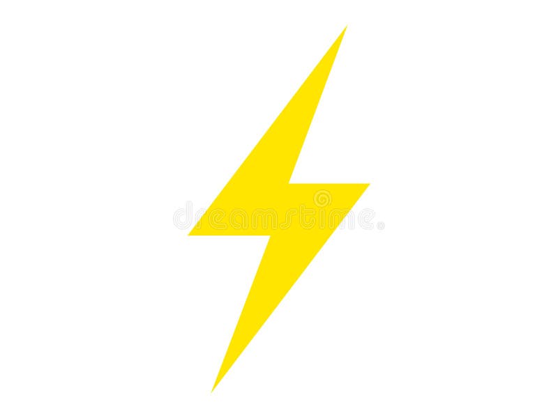 Lightning mark (icon) stock vector. Illustration of spark - 342752352