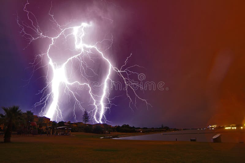 Summer lightning bolt stock image. Image of lightning - 9905587
