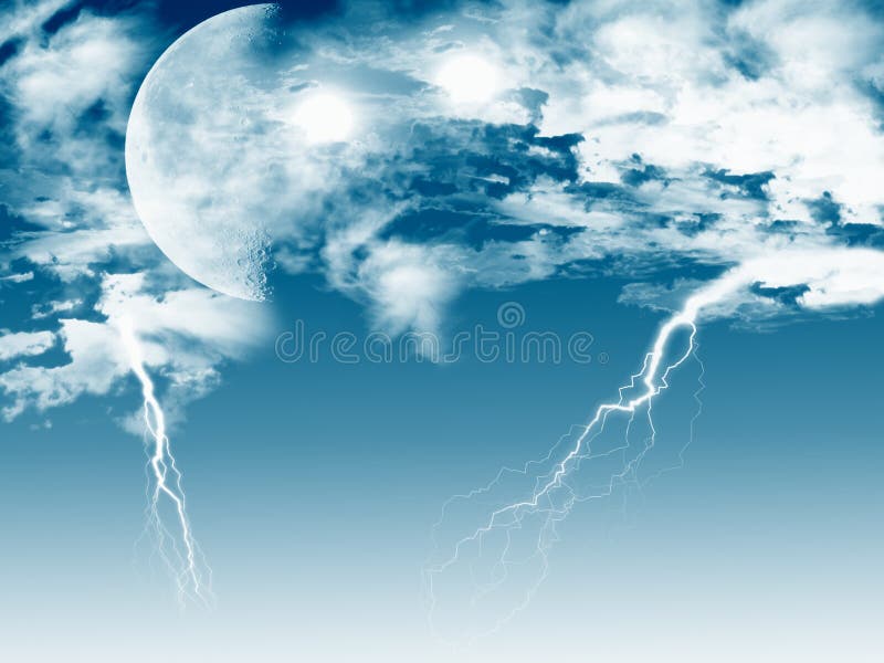 Blue fear stock illustration. Illustration of silhouette - 22749367