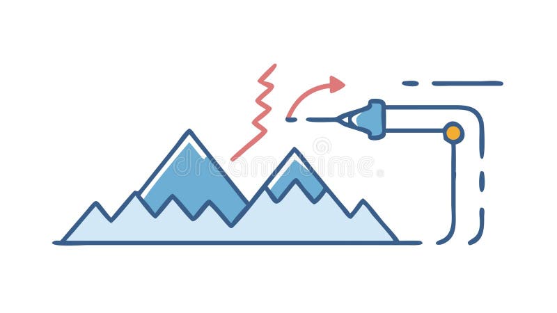 Lightning in Mountains, Electrical Storm and Nature Power, Vector ...