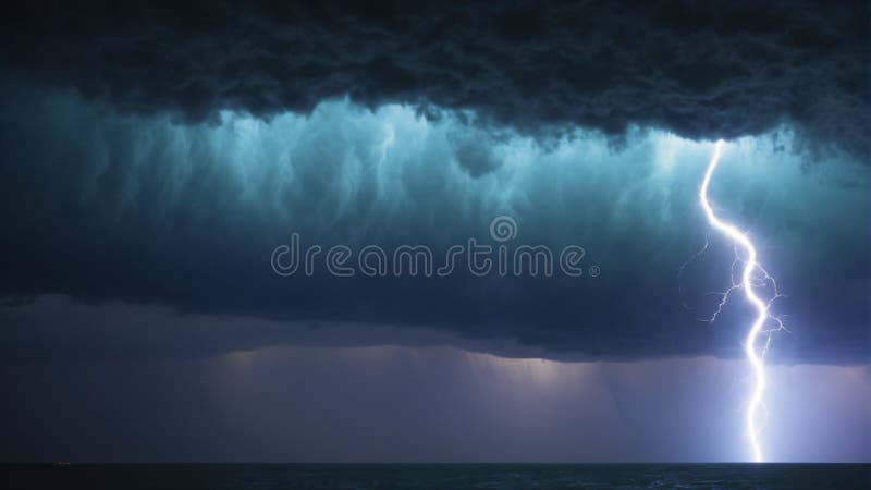 Lightning in Nature. Highly Detailed and Realistic Illustration Stock ...