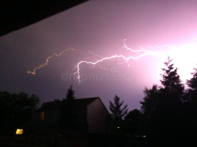Lightning stock photo. Image of storm, outside, night - 150670368