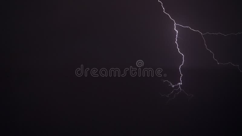 Lightning Night Single stock video. Video of spark, cloud - 117435873