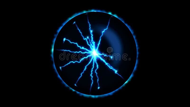 Lightning Orb - Loop stock video. Video of black, dark - 36860338