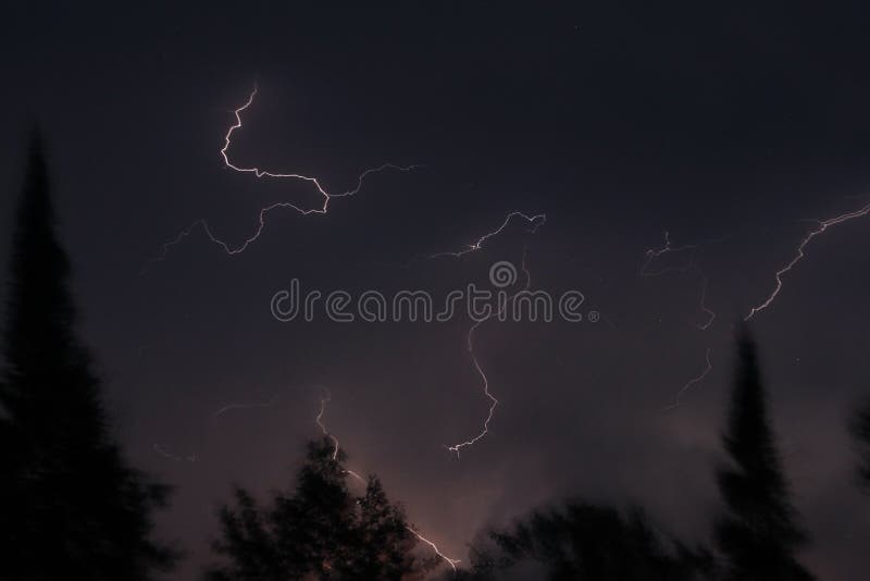 Lightning Over Northern Minnesota Stock Image - Image of cover ...