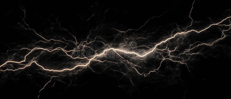 Lightning Overlay Texture with Geometric Lines on a Black Background ...
