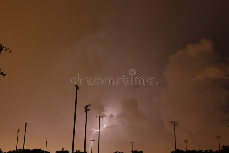 Lightning stock photo. Image of rainstorm, park, rain - 71723618