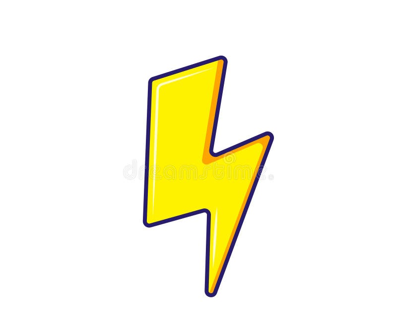 Lightning Power Icon Design Vector Stock Illustration - Illustration of ...