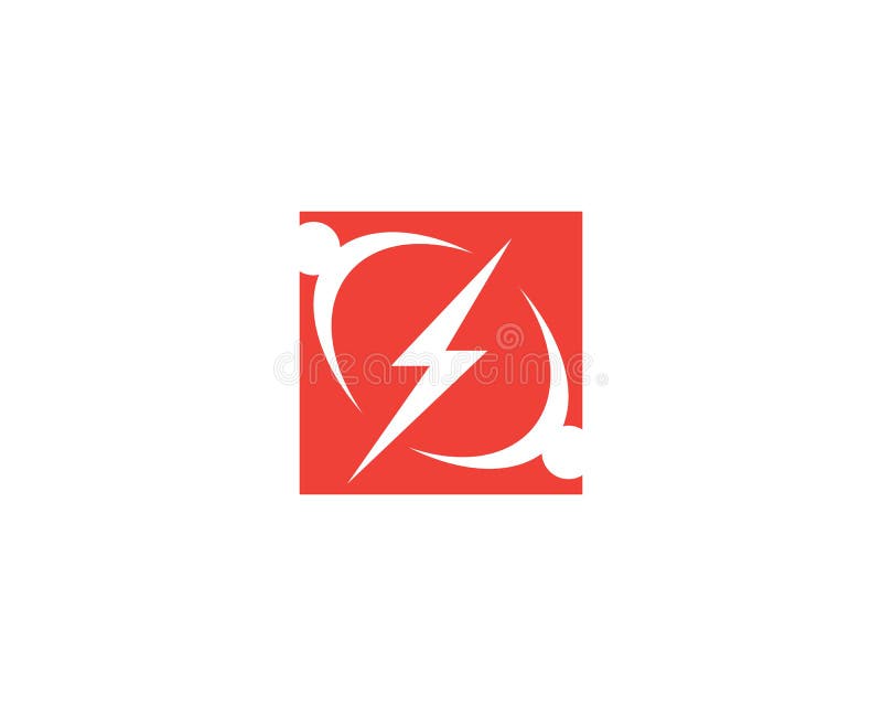 Lightning Power Logo Template Stock Vector - Illustration of powerful ...
