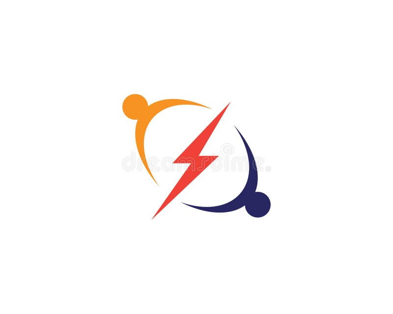 Lightning Power Logo Template Stock Vector - Illustration of flash ...