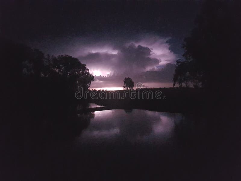 Lightning reflection stock photo. Image of lightning - 141599082