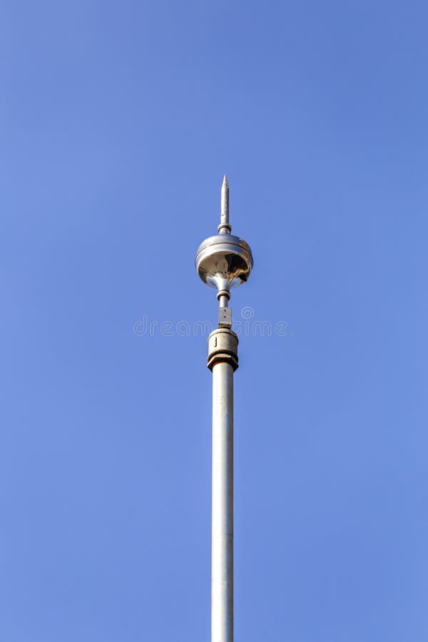 Lightning Rod or Lightning Conductor Installed on the Rooftop Stock ...