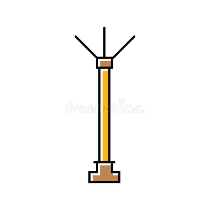 Lightning Rod Electrical Engineer Color Icon Vector Illustration Stock ...