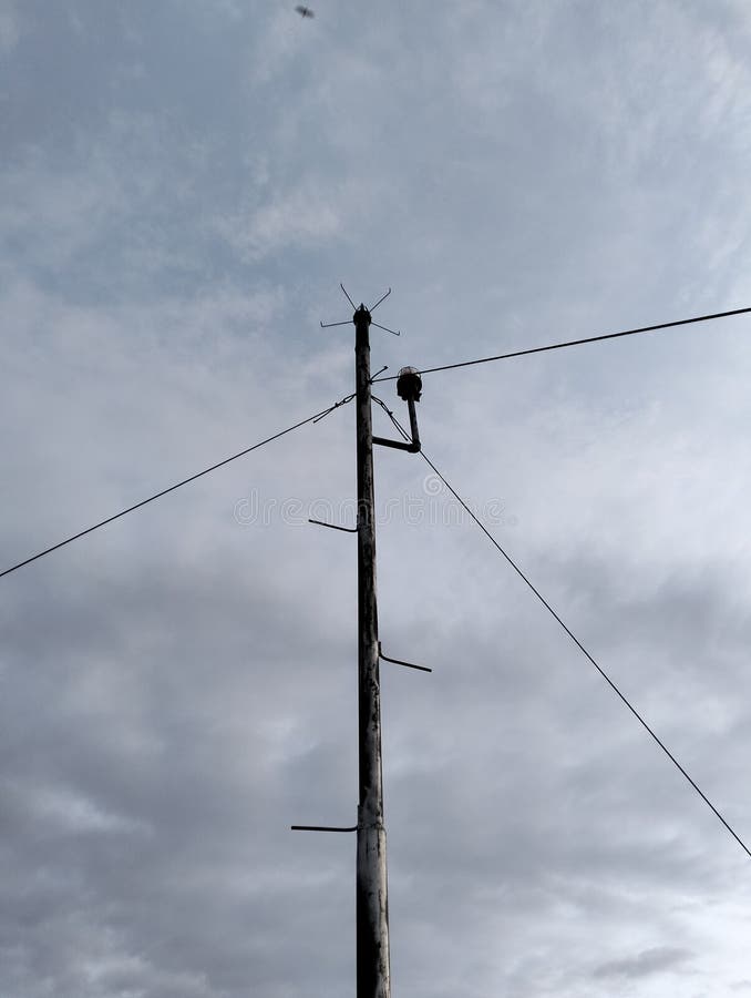 Lightning rod pole stock photo. Image of pole, lightning - 370277078
