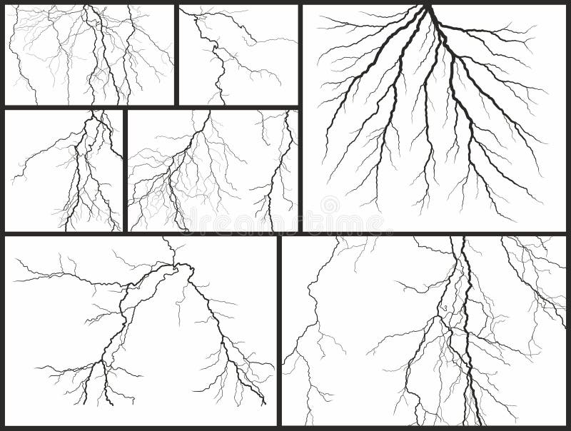 Lightning stock vector. Illustration of drawing, nature - 52637008