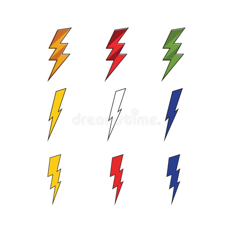 Lightning Set Logo Vector IllustrationLightning Set Logo Vector ...