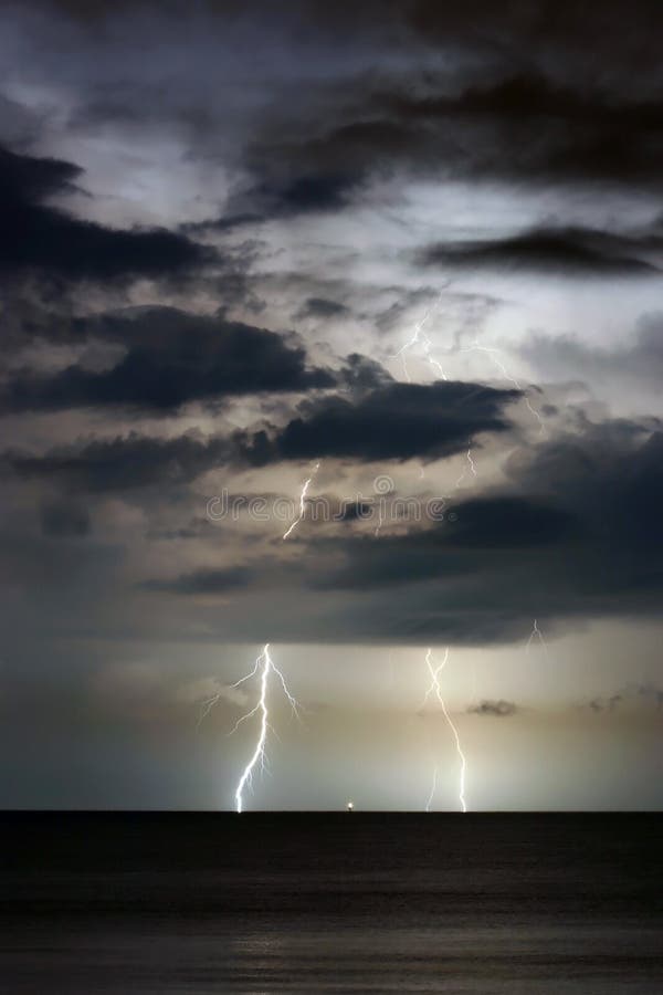 Lightning in the Sky stock image. Image of discharge, lightning - 230167